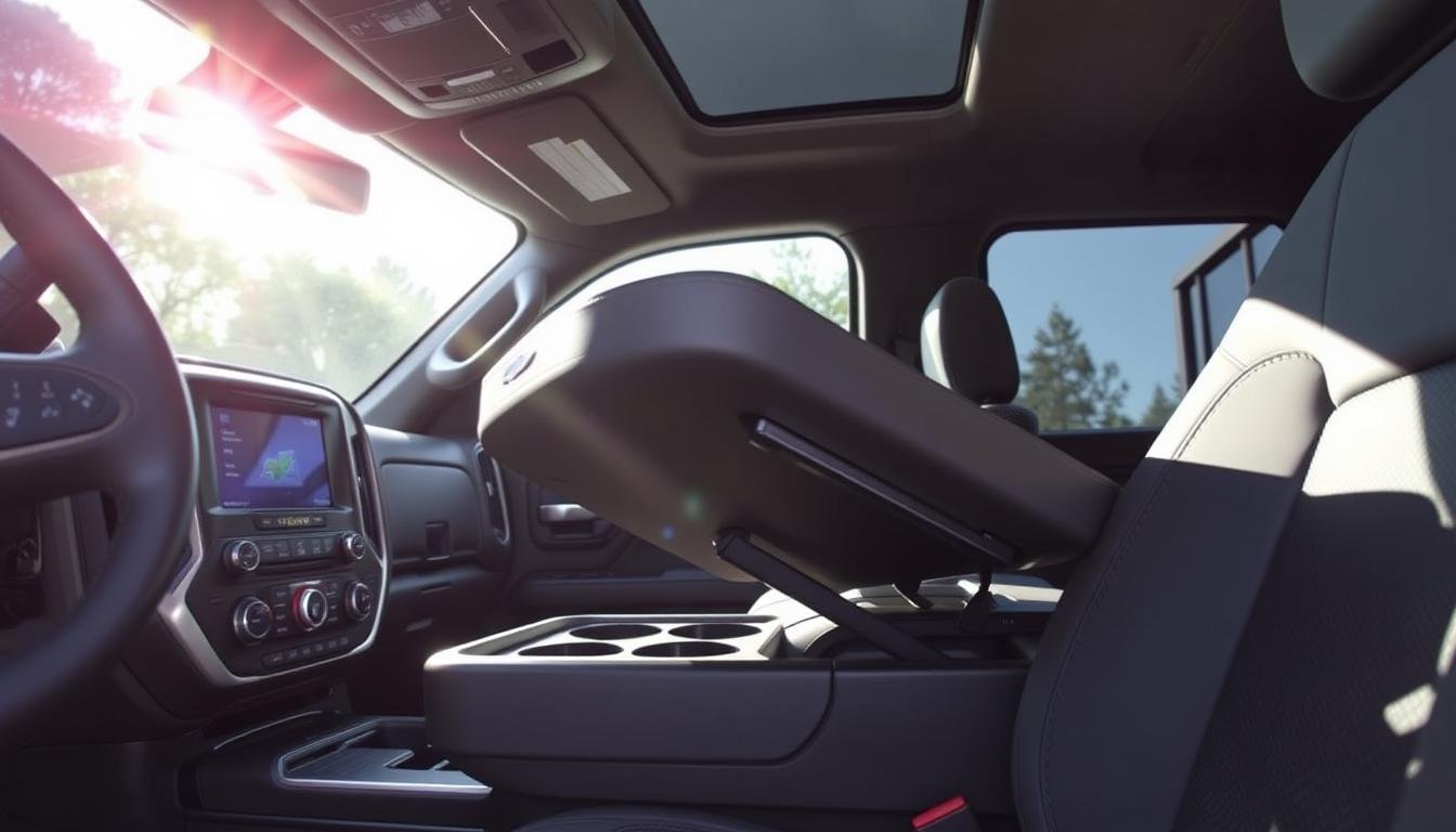 How To Put Down Center Console In Chevy Silverado?
