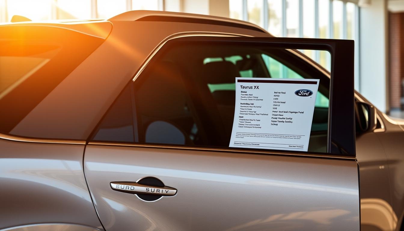 Find The Window Sticker on My Ford Taurus X Easily