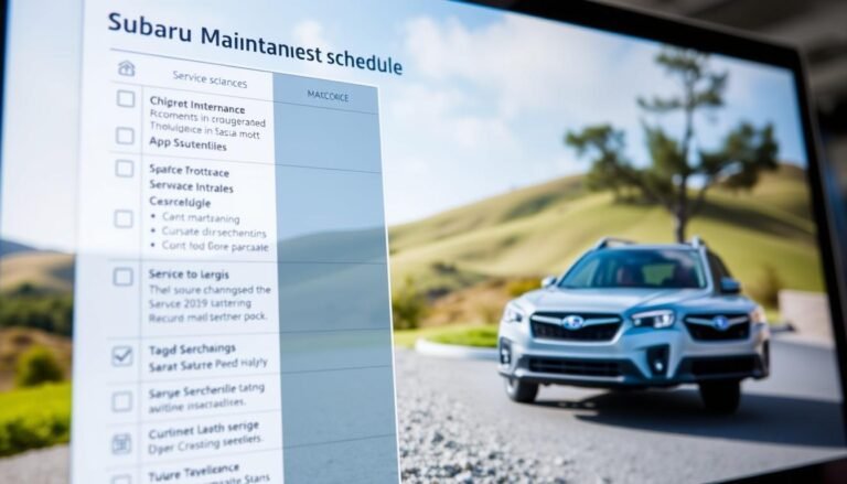 Subaru Crosstrek Maintenance Schedule Guide