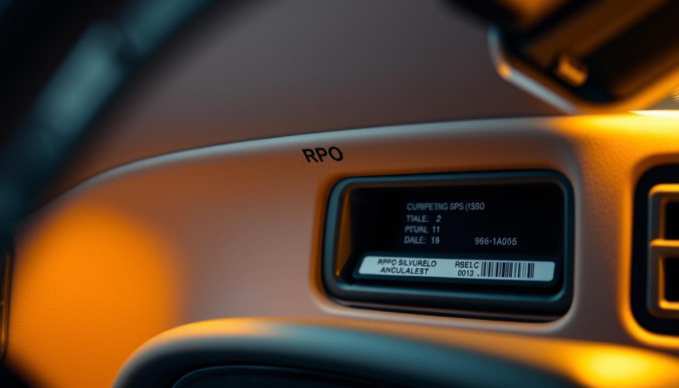 Where Are rpo Codes For A 1996 Chevy Silverado 1500?