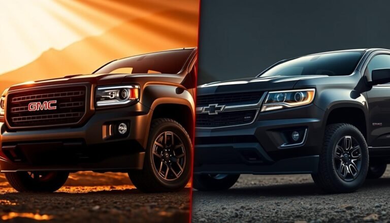 GMC Canyon vs Chevrolet Colorado Specs Comparison