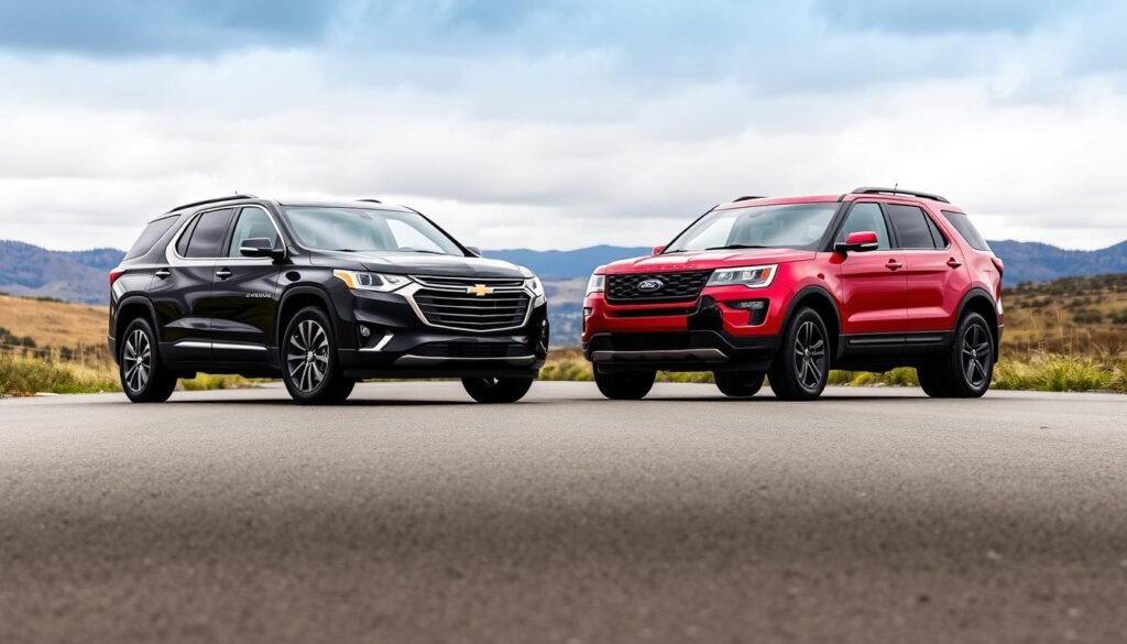 Chevy Traverse vs Ford Explorer: SUV Showdown