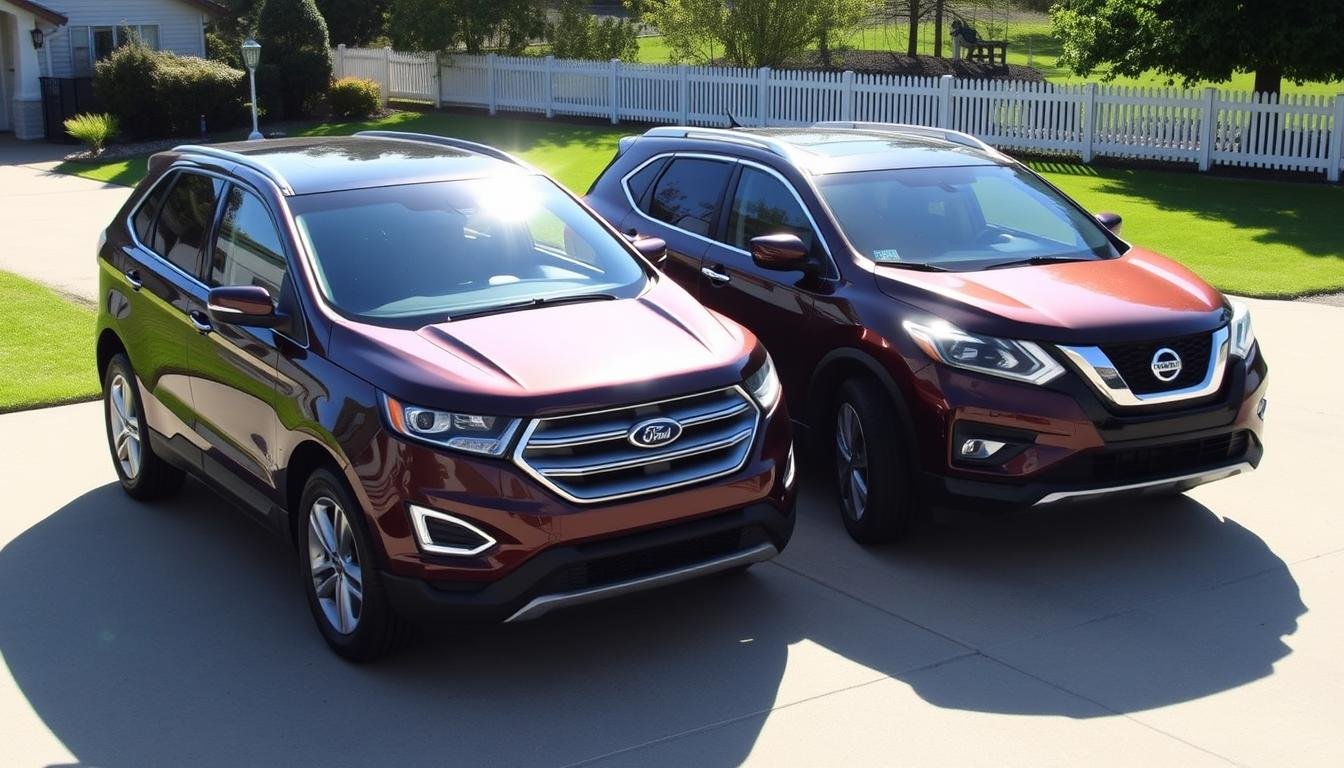 Ford Edge vs Nissan Rogue Size Comparison