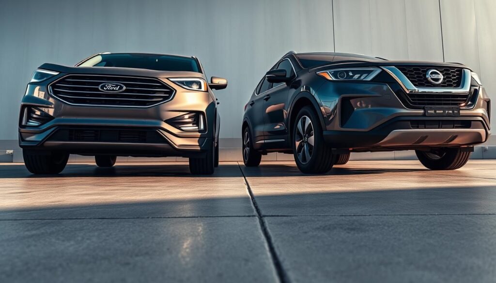 Ford Edge vs Nissan Rogue Size Comparison