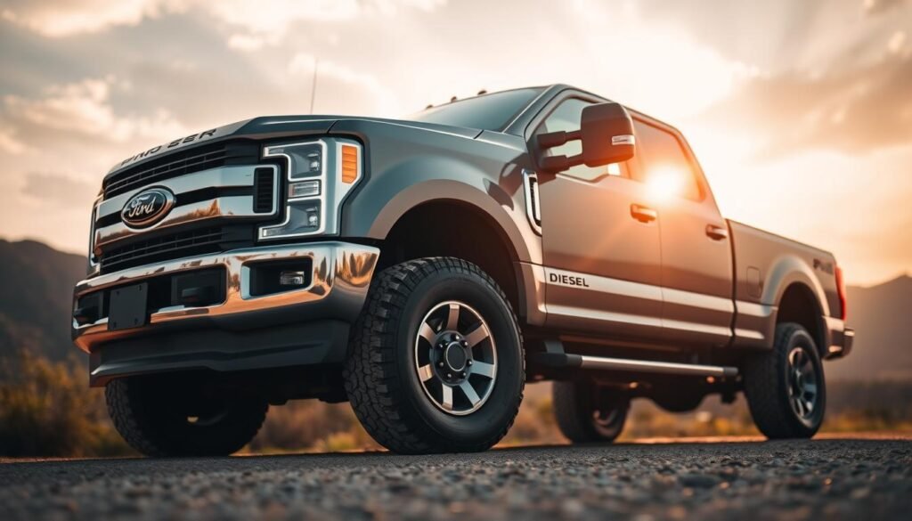 F250 Diesel Gas Mileage Aesthetic Wallpaper