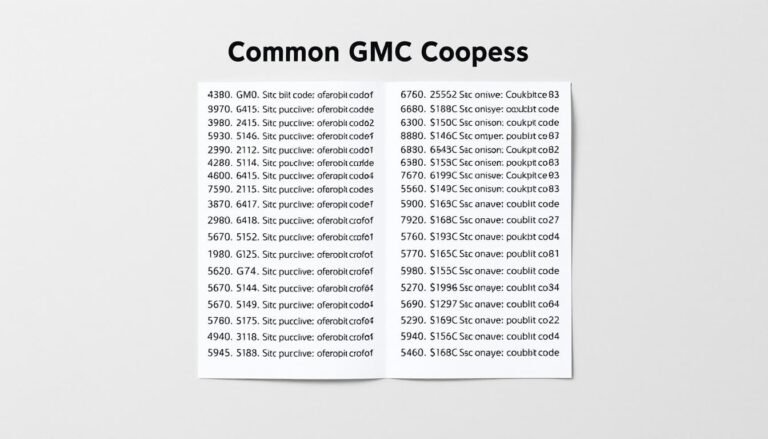 GMC Trouble Codes List - Decode Your Vehicle's Issues